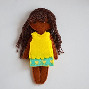 Felt "paper" Doll Starter Set #4, Doll Dressing Play Set, Customized ...