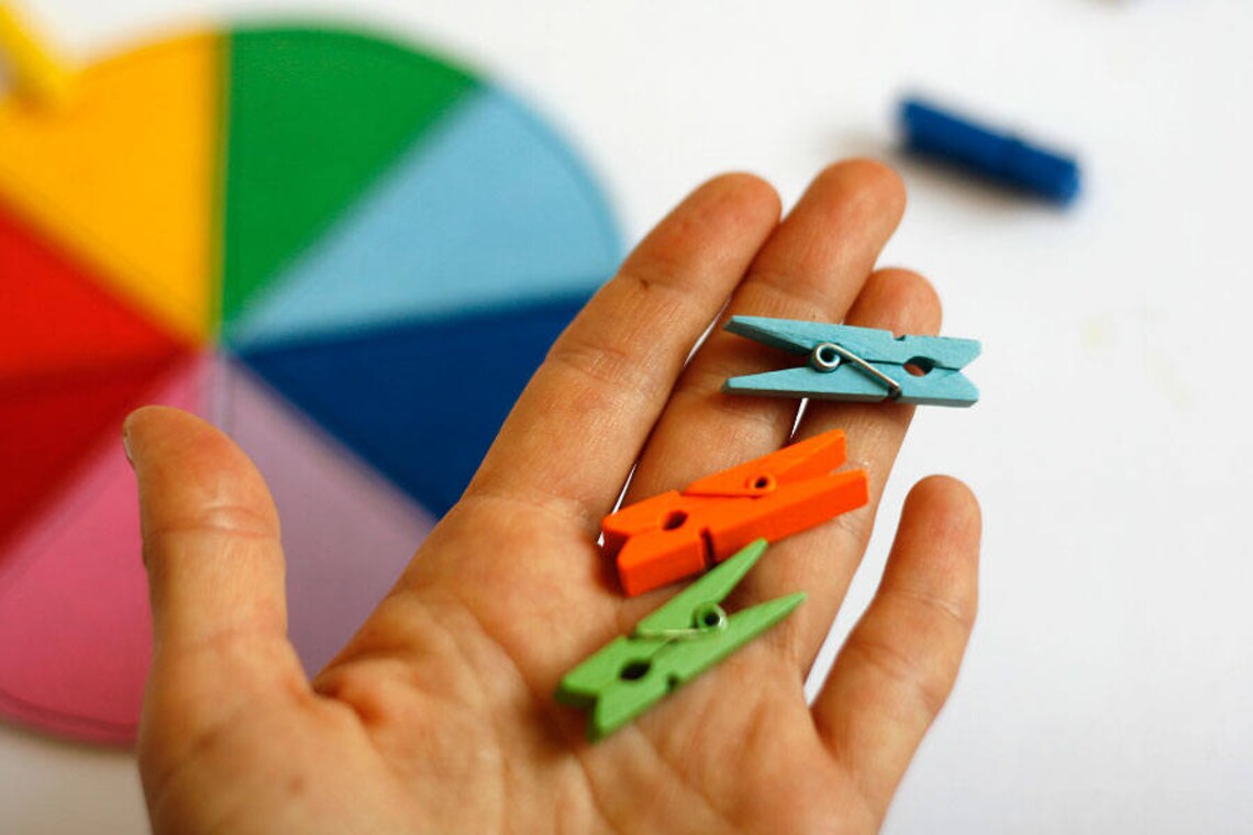 Felt 8-color Wheel Rainbow Color Sorting Colorful | Etsy
