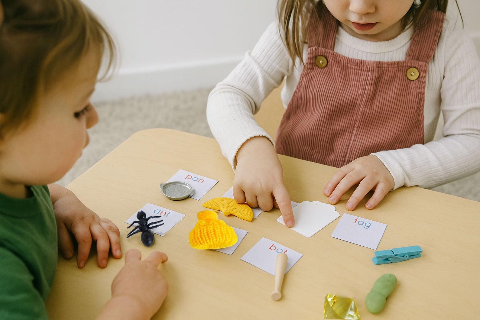 Montessori Pink Series CVC Words Objects Set – Phonics Matching Game ...