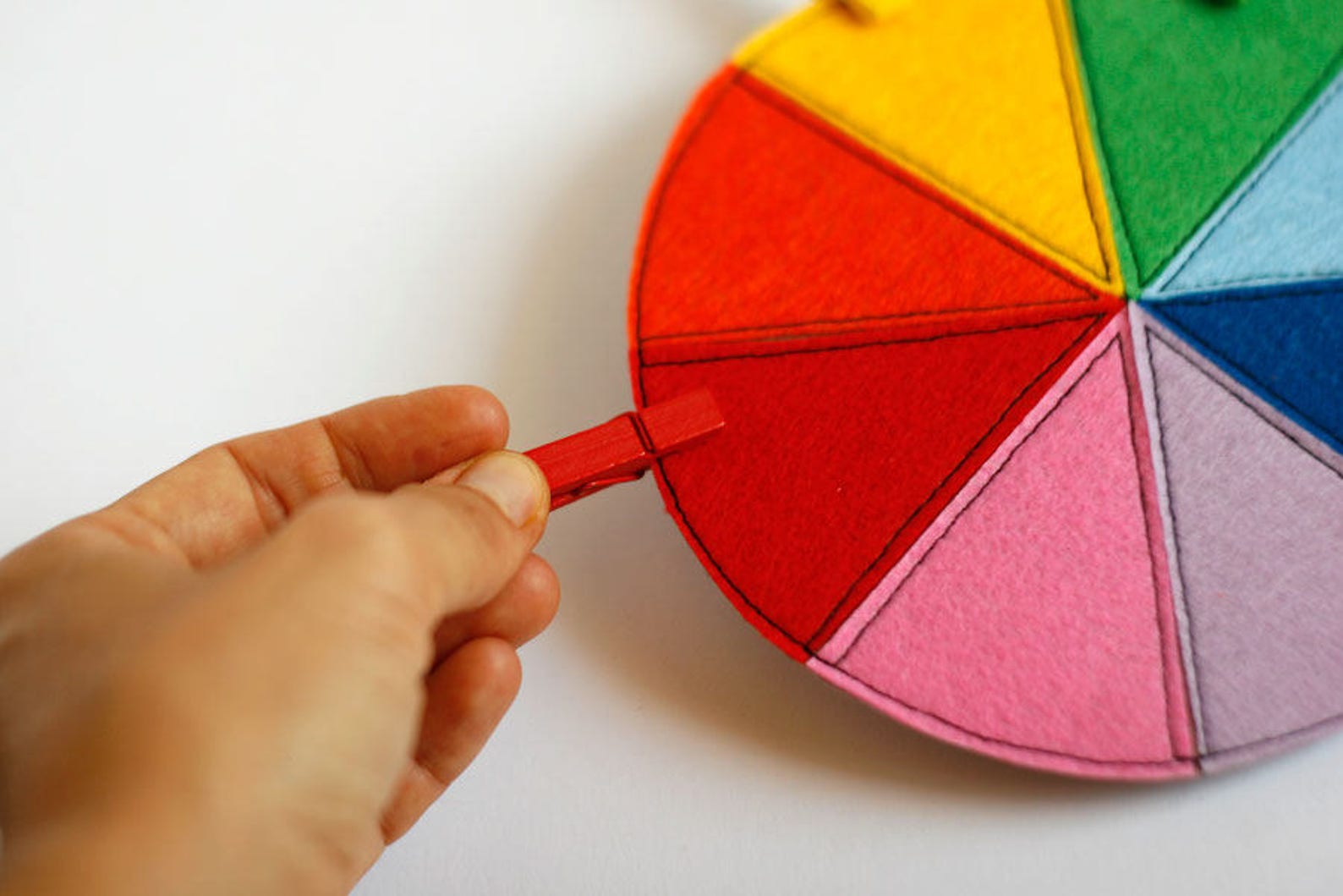 Felt 8-color Wheel Rainbow Color Sorting Colorful | Etsy