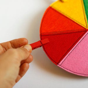 Felt 8-color Wheel, Rainbow Color Sorting, Colorful Clothespins, 15/20 ...