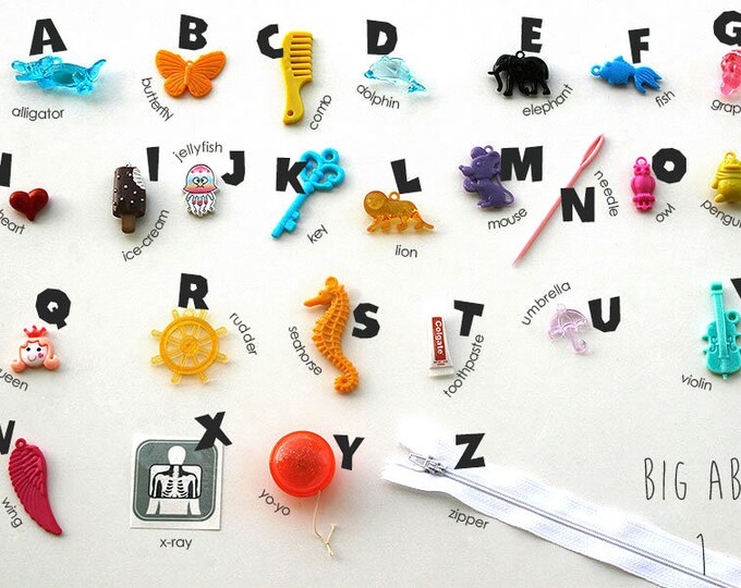 Montessori Language Objects ABC Miniatures Trinkets Alphabet Letter ...