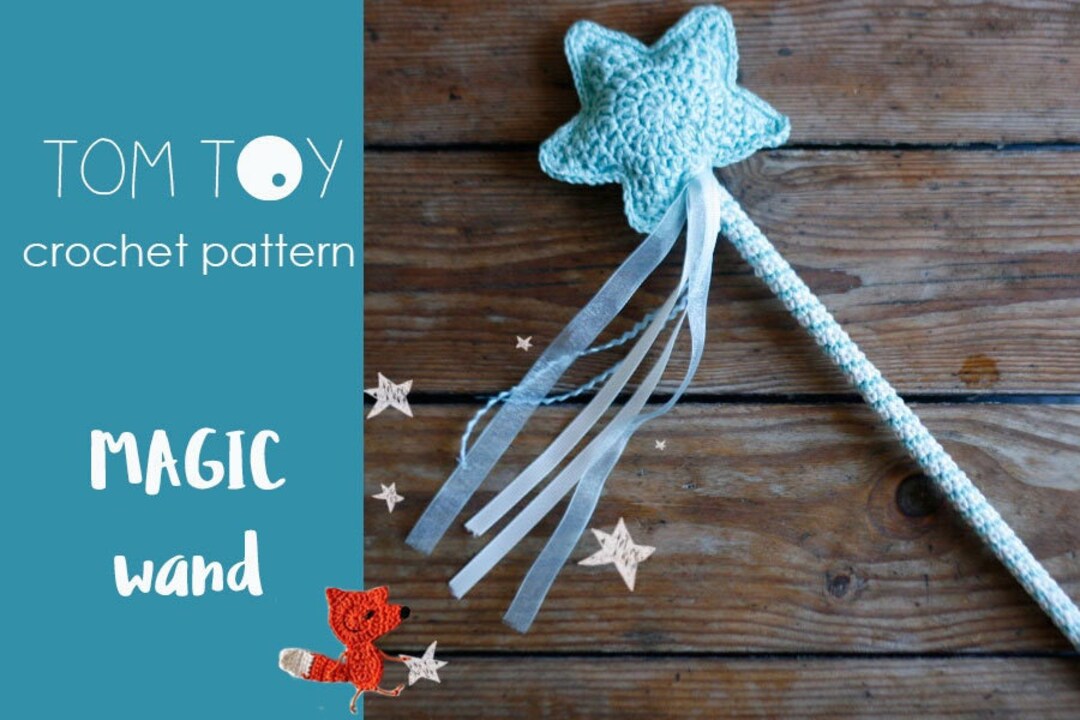 Magic Wand Digital PDF Crochet PATTERN, Tomtoy DIY Accessories, Star ...