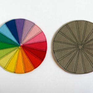 Felt 16-color Wheel, Rainbow Colors Matching, Color Sorting, Homeschool ...
