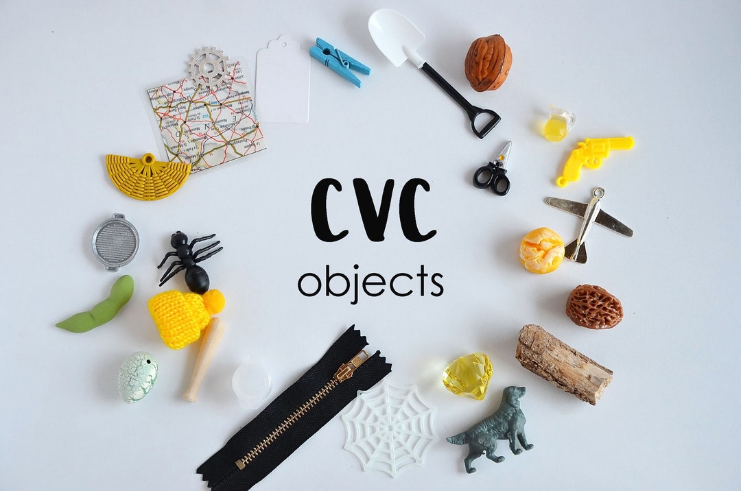 Montessori CVC Short Vowel Objects, 2-10cm, Set of 25 Objects - Etsy