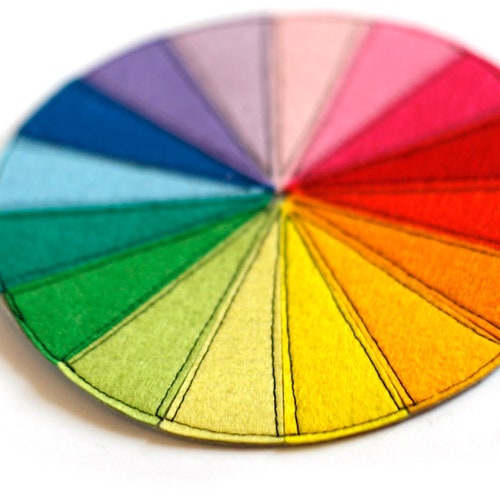 Felt 16-color Wheel Rainbow Colors Matching Color Sorting - Etsy