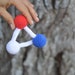 Molecule Triangle Rattle, Scientific Crochet Rattle, Baby Toy, Teething ...