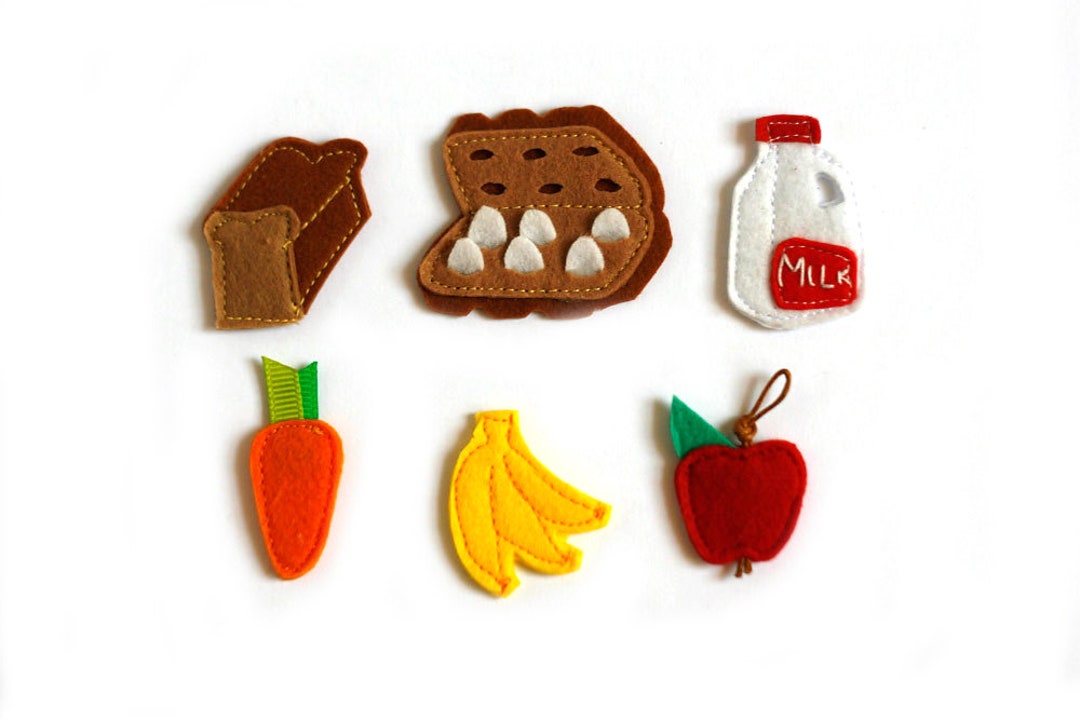 Food Set for Felt "paper" Doll, 1.5-3.5cm, Handmade by Tomtoy - Etsy