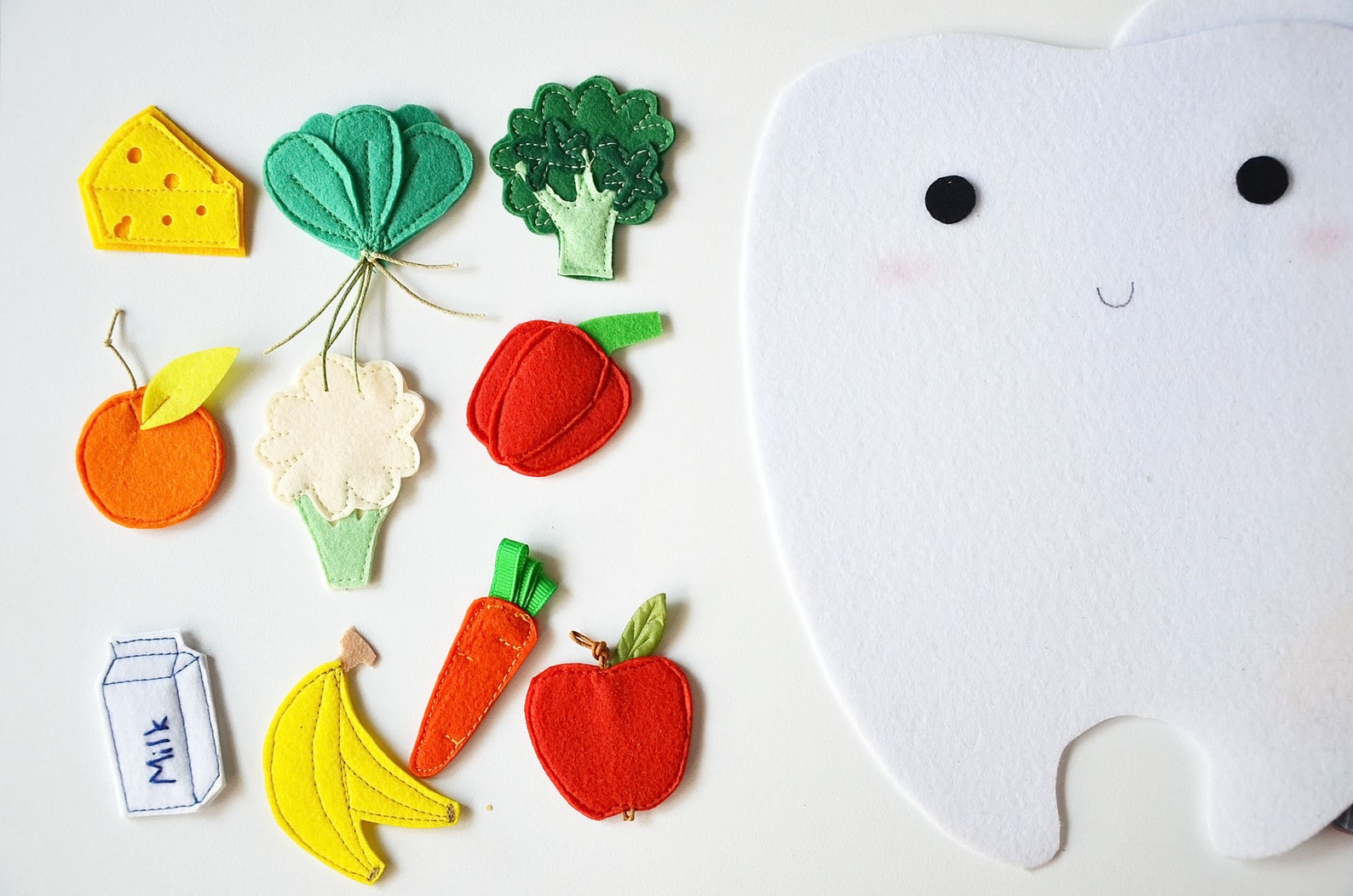 Happy Tooth - Sad Tooth, Felt Sorting Activity Good and Bad Food for ...