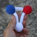 Molecule Triangle Rattle Scientific Crochet Rattle Baby Toy - Etsy