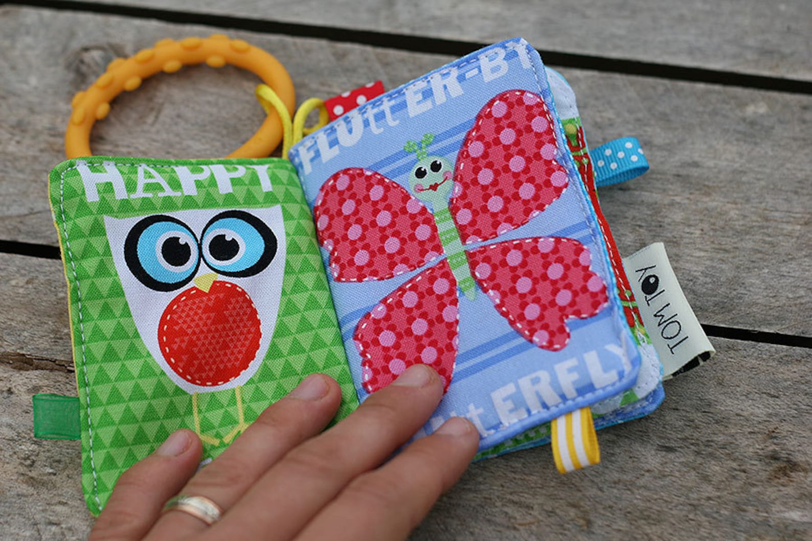 Mini Baby Book My First Book Soft Cloth Fabric Crinkle Book | Etsy