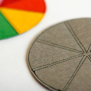 Felt 8-color Wheel, Rainbow Color Sorting, Colorful Clothespins, 15/20 ...