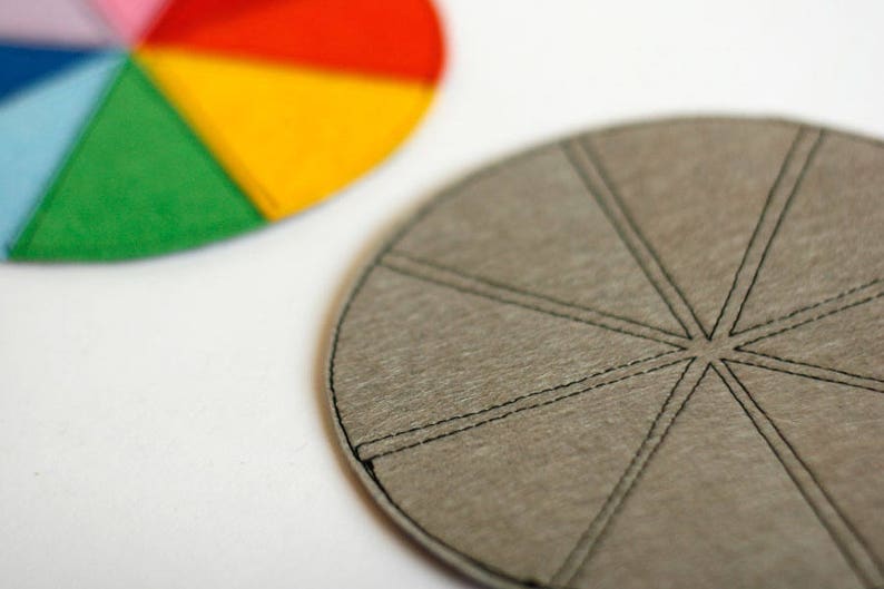 Felt 8-color Wheel Rainbow Color Sorting Colorful - Etsy