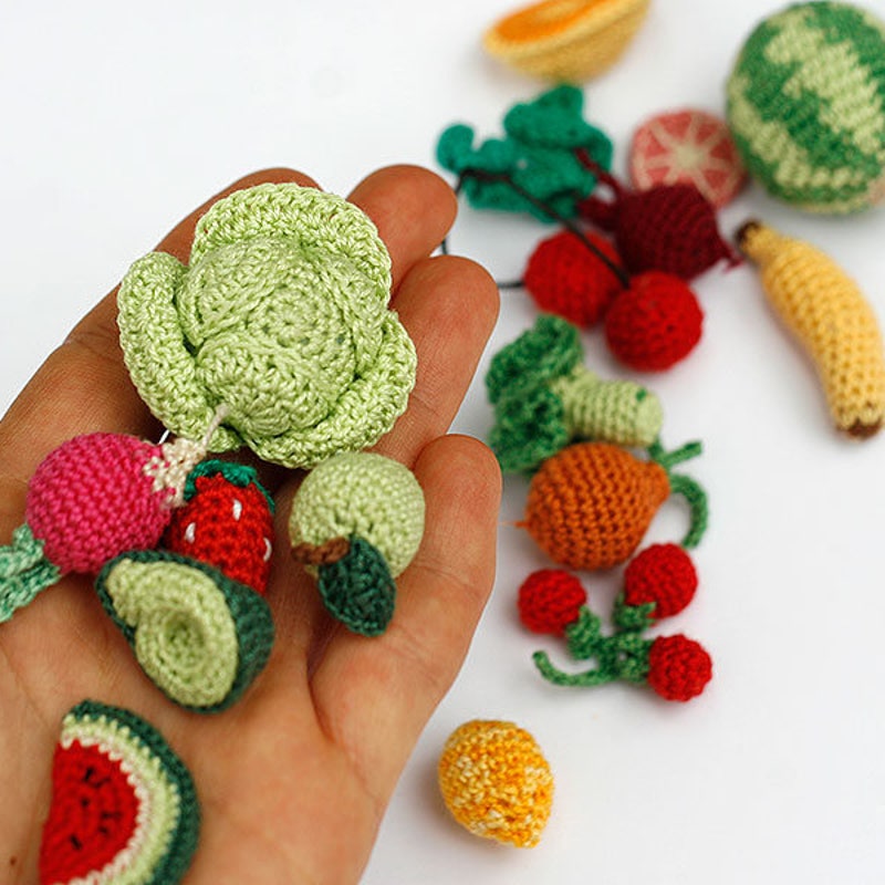 Crochet Fruits - Etsy
