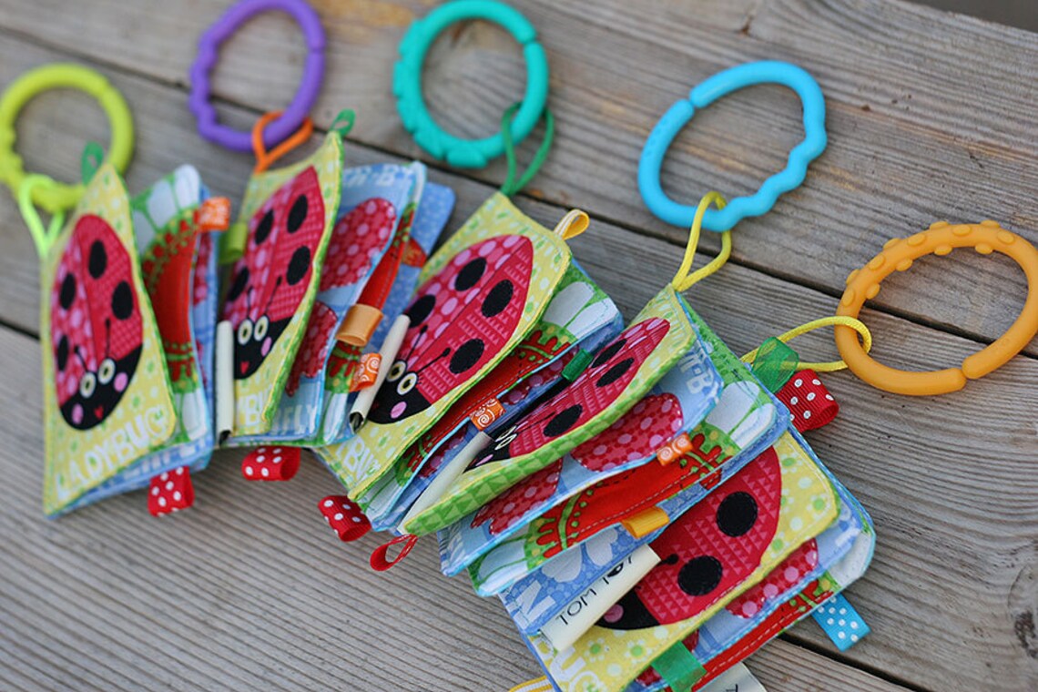 Mini Baby Book My First Book Soft Cloth Fabric Crinkle Book | Etsy