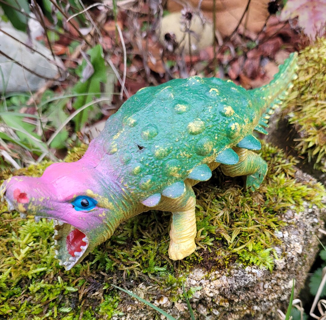 Vintage Hard Rubber Dinosaur Made in Hong Kong - Etsy