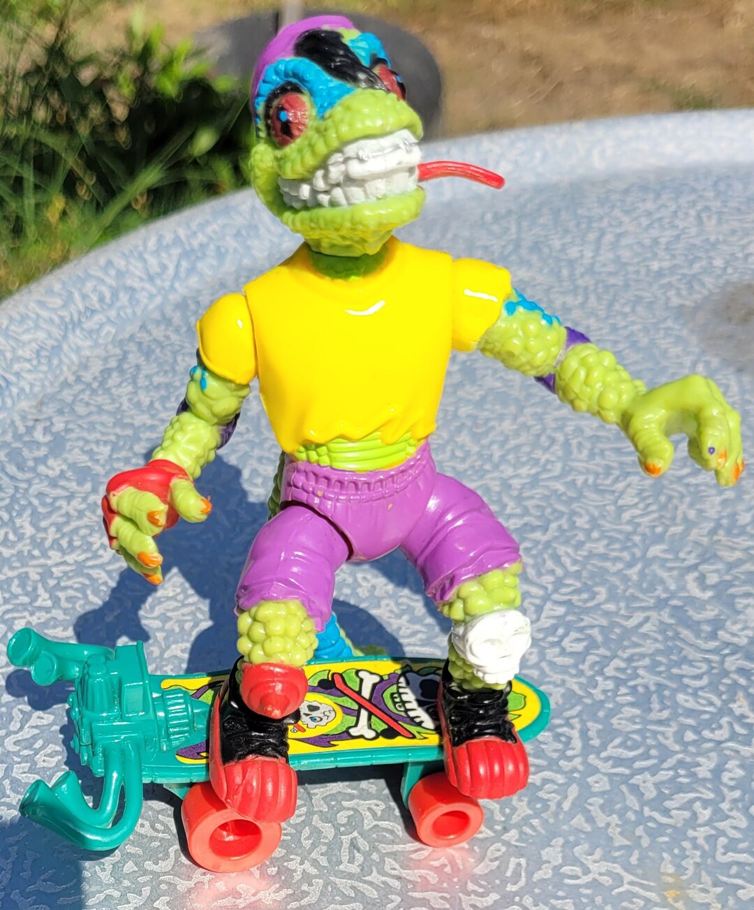 Vintage TMNT Teenage Mutant Ninja Turtles Mondo Gecko With Skateboard ...