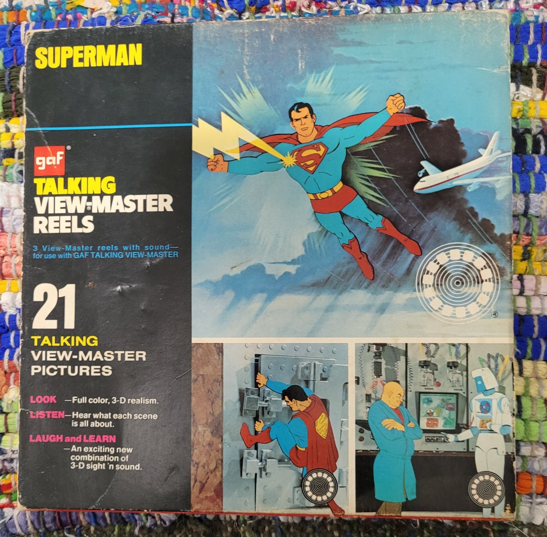 Vintage Superman Talking View-master Reels - Etsy