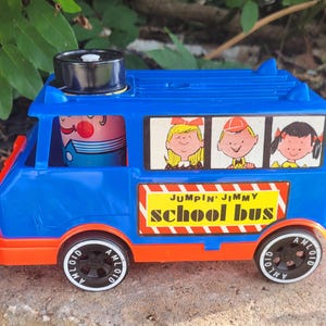 Vintage Amloid Processed Plastic Jumpin Jimmy School Bus - Etsy