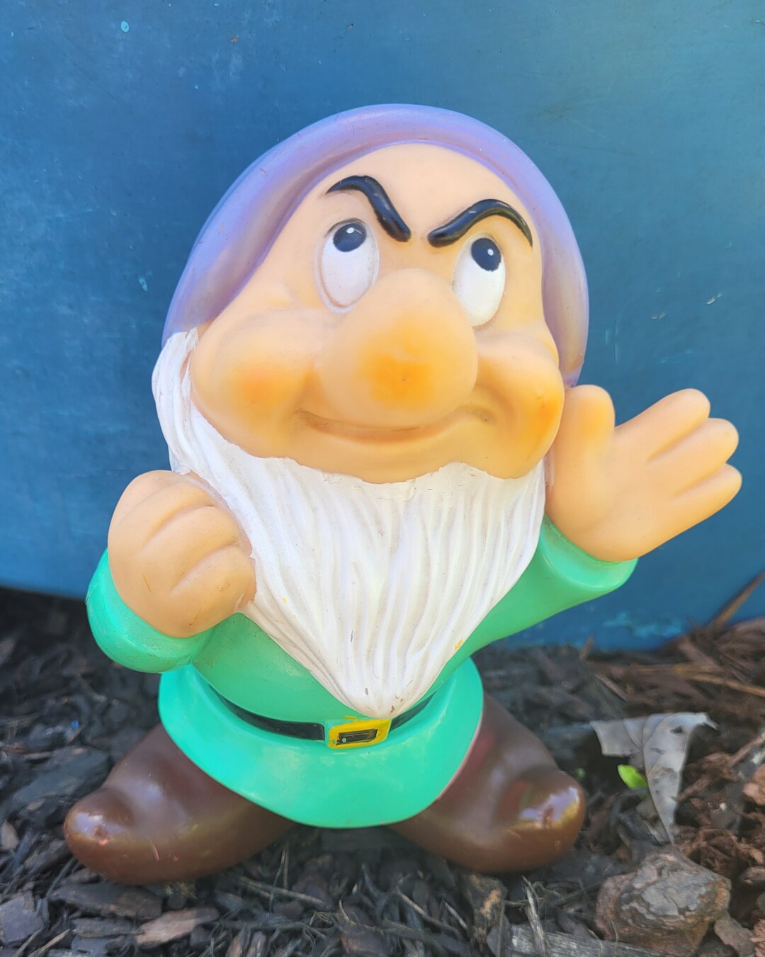 Vintage Walt Disney Productions Grumpy Dwarf Squeeze Toy - Snow White ...