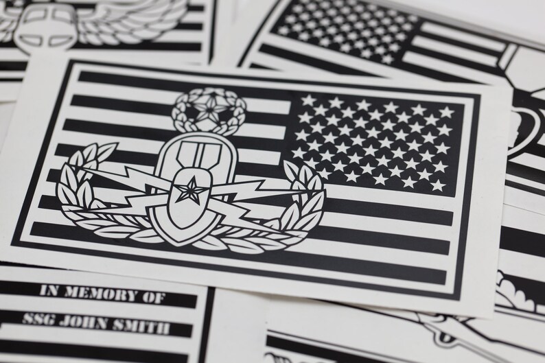 Explosive Ordnance Disposal EOD Badge Embedded in US Flag - Etsy