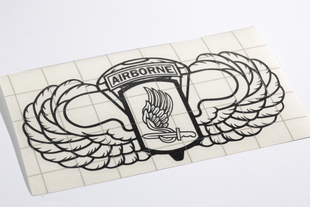 173rd Airborne Patch and Airborne Badge Vinyl Decal - Etsy