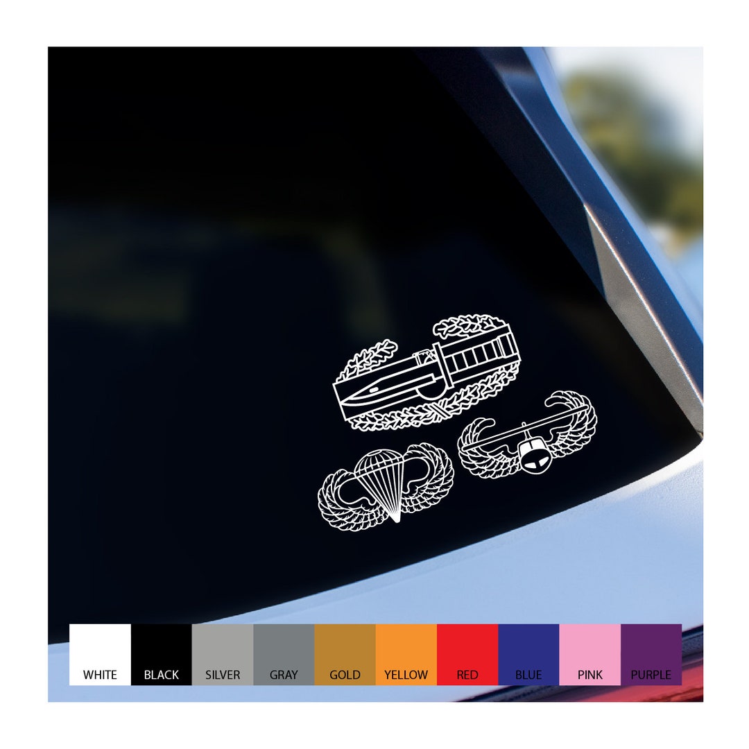 Combat Action Badge CAB Airborne and Air Assault Badge Combination ...