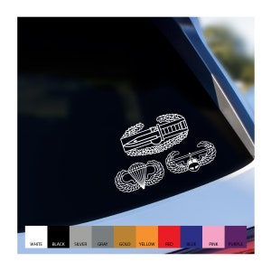 Combat Action Badge CAB Airborne and Air Assault Badge Combination ...