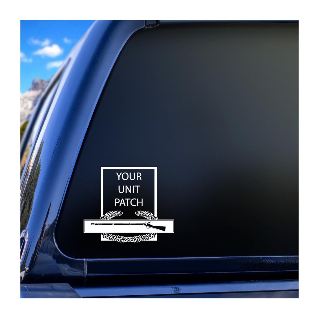 Combat Infantry Badge CIB and Any Unit Patch Vinyl Decal - Etsy