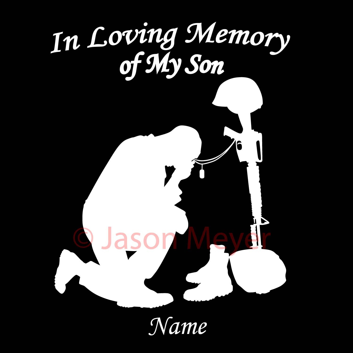 In Memory of a Fallen Soldier Vector for Personal Use Ai Eps | Etsy