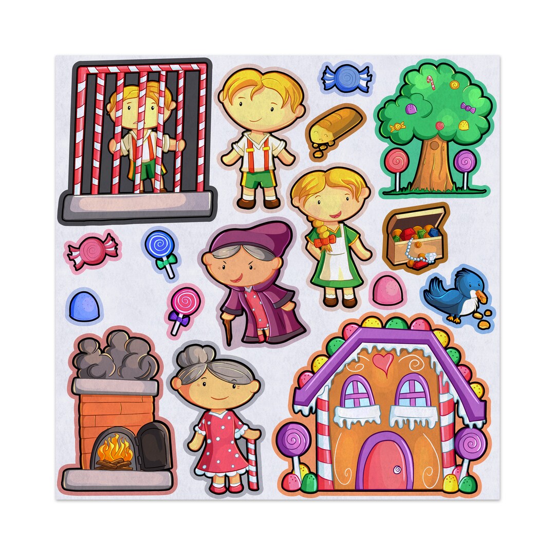 Hansel and Gretel, Story Adventure, Imaginative Play, Felt Storyboard ...