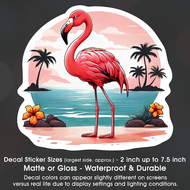 Flamingo Decal - Etsy