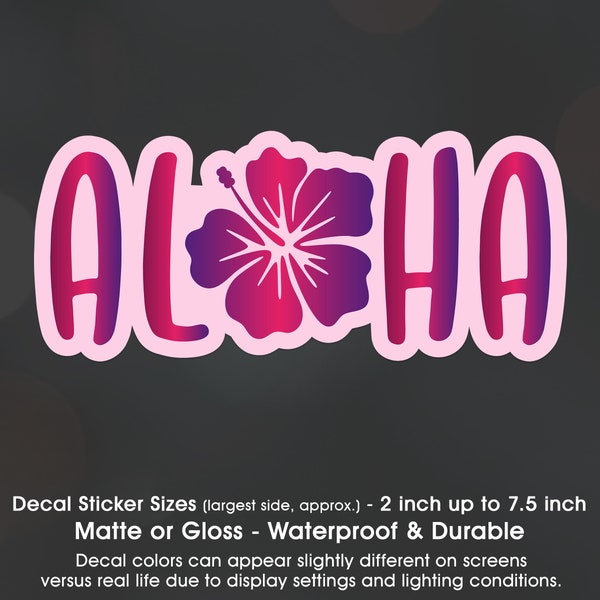 Hawaiian Vinyl Stickers - Etsy