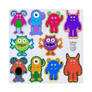 5 or 10 Friendly Little Monsters, Imaginative Play, Learn to Count ...