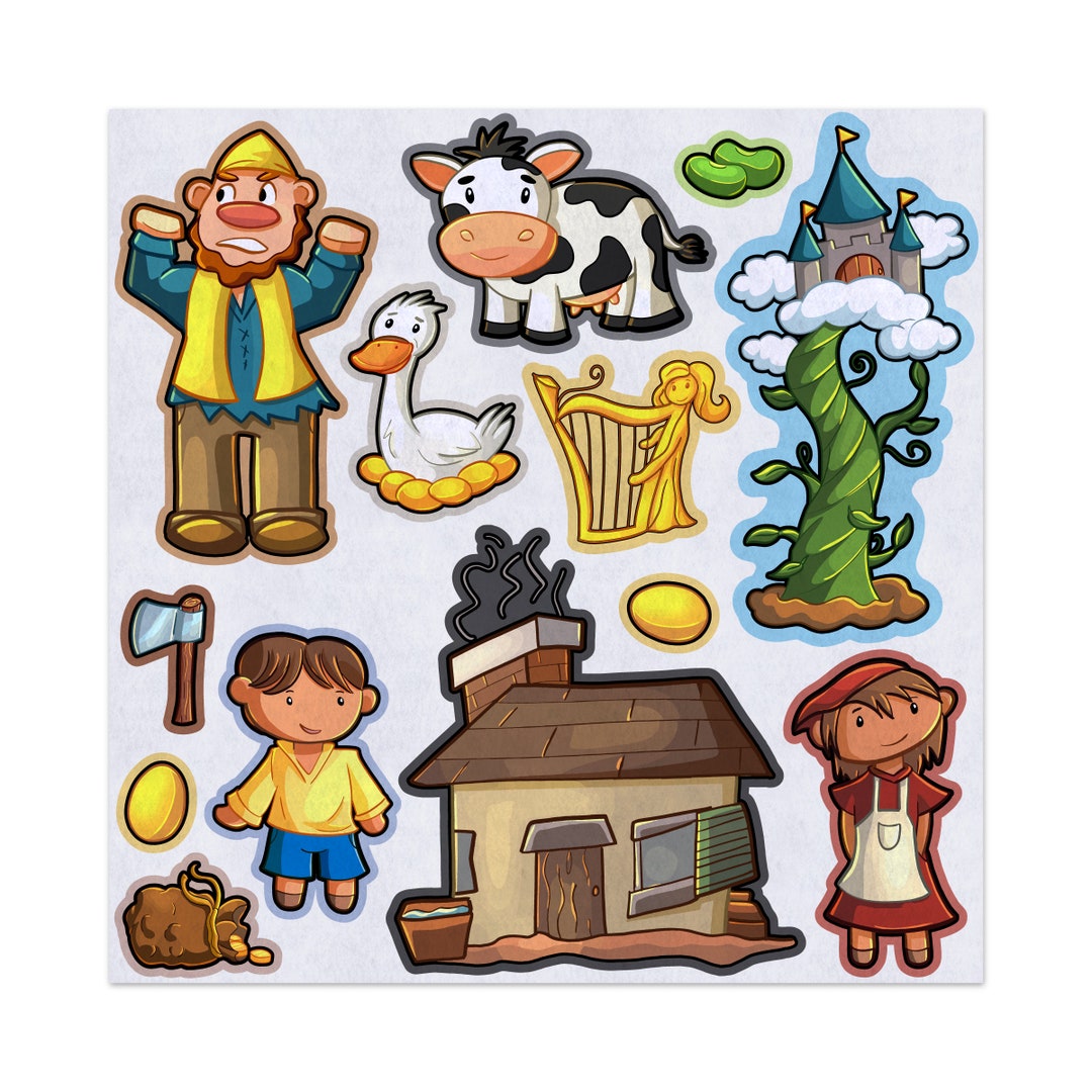 Jack and the Beanstalk Giant, Story Adventure, Imaginative Play, Felt ...