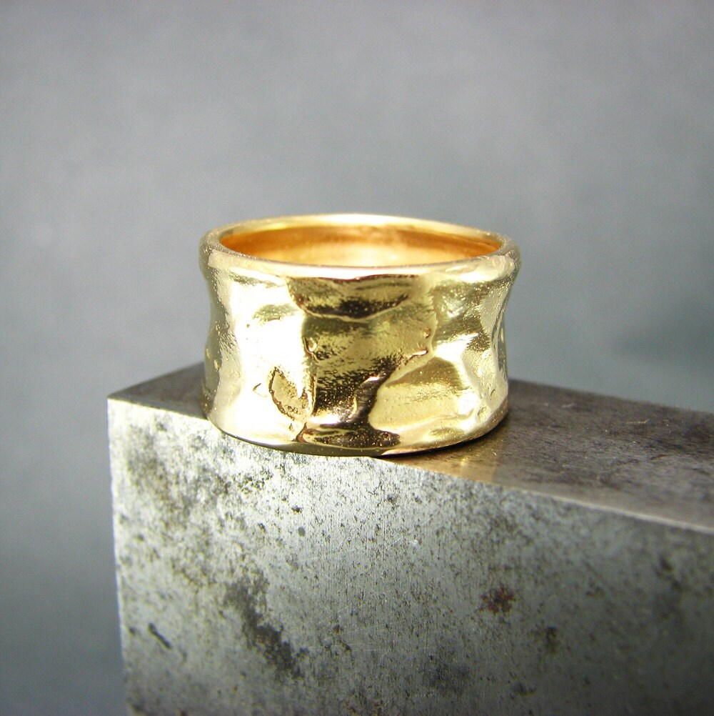 AMORPHOUS,18K Solid Gold Wedding Band,unique Wedding Ring,organic Gold ...