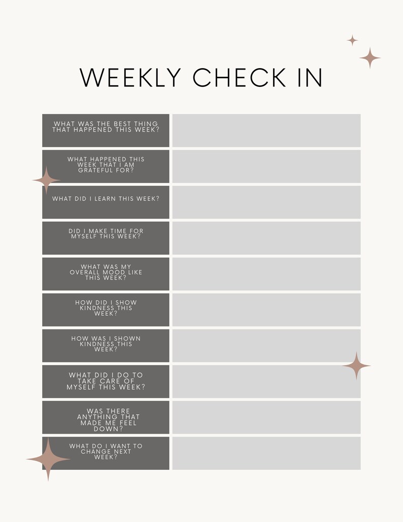 Minimalist Weekly Planner Printable, Daily Planner, Daily Organization ...