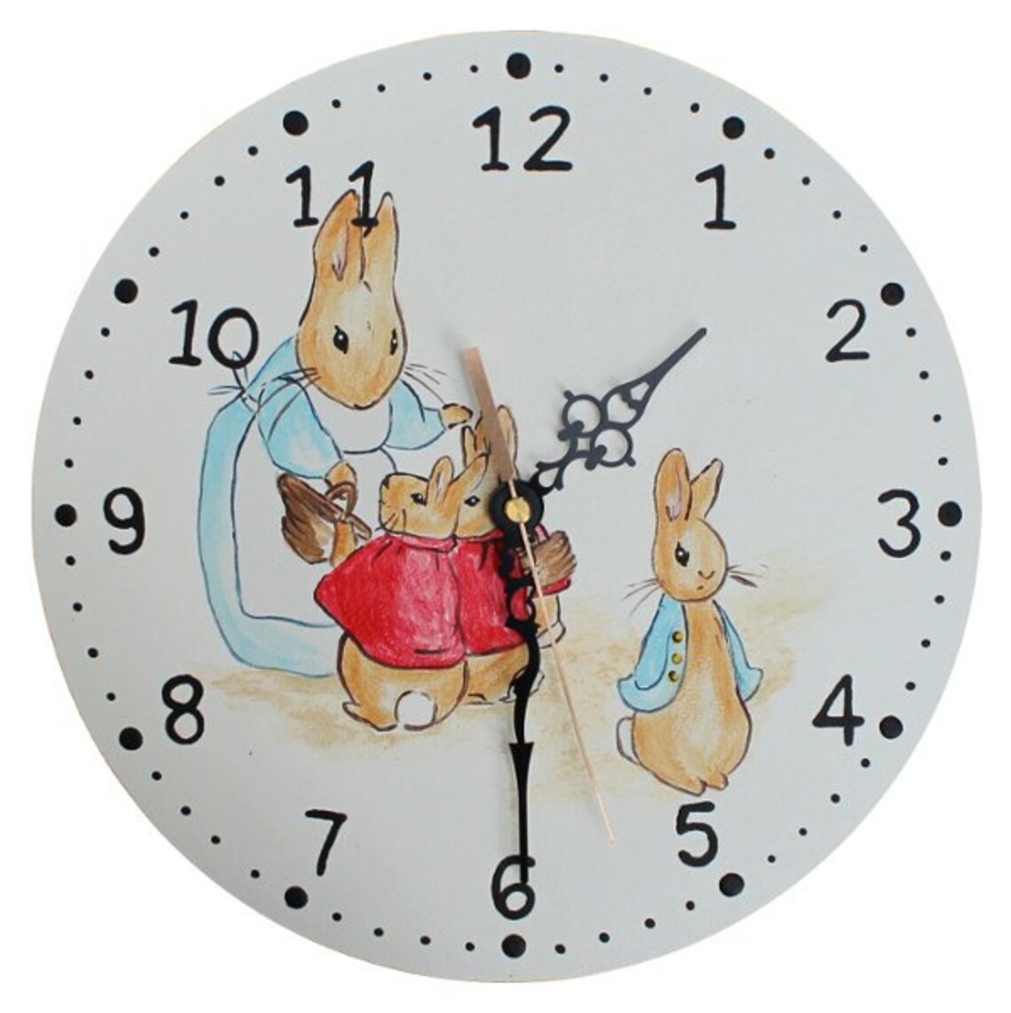 Beatrix Potter Clock Wooden Peter Rabbit Nursery Clock | Etsy