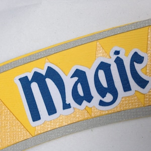 Disney - Magic Kingdom - Die Cut Paper Pieced Title for Scrapbook Pages ...