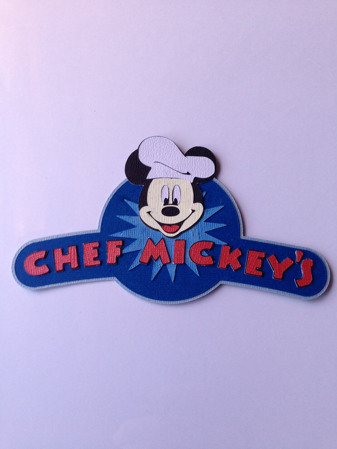 Disney - Chef Mickey's - Die Cut Paper Pieced Title for Scrapbook Pages ...