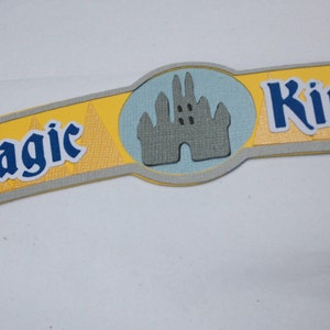 Disney - Magic Kingdom - Die Cut Paper Pieced Title for Scrapbook Pages ...