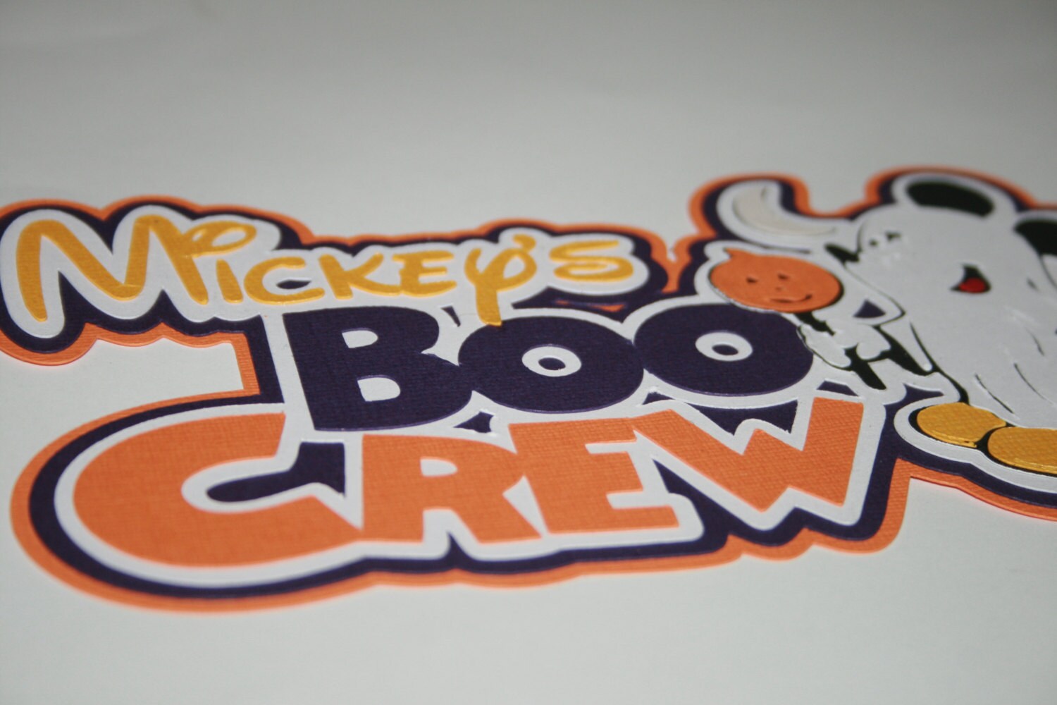 Disney Mickey's Boo Crew Die Cut Paper Pieced | Etsy
