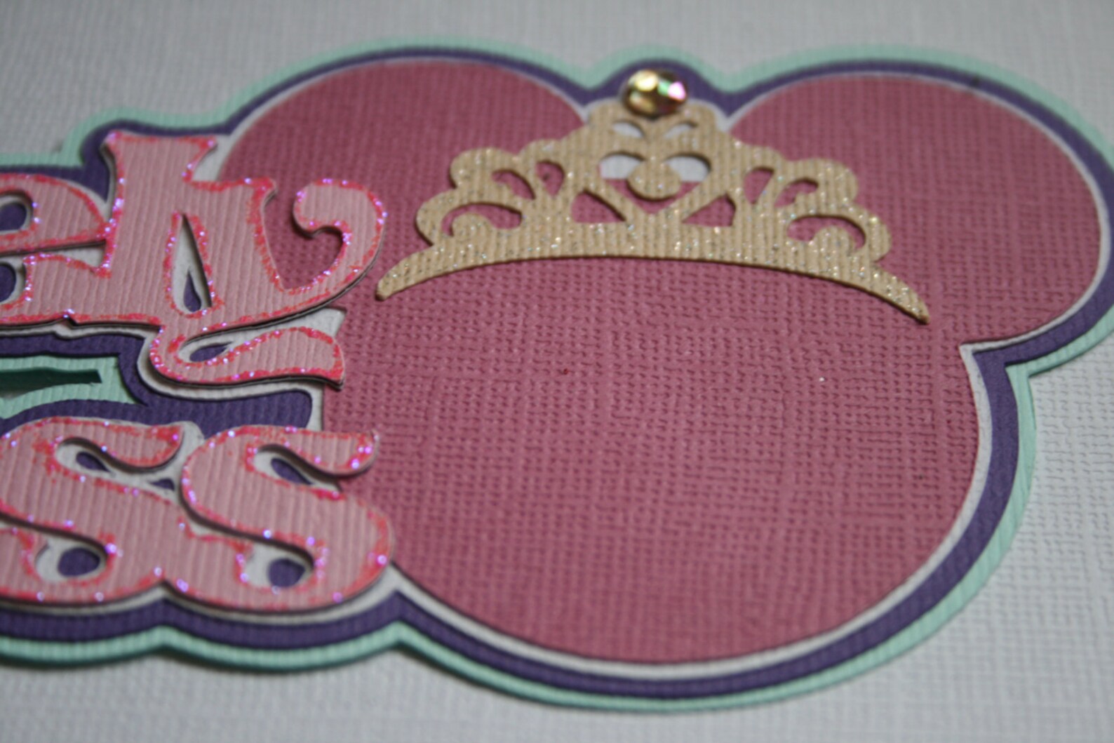 Disney Purely Princess Die Cut Paper Pieced Title for - Etsy