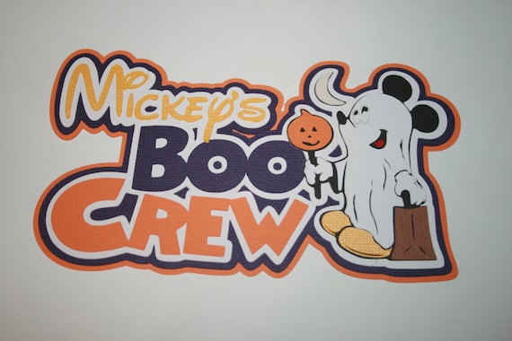 Disney Mickey's Boo Crew Die Cut Paper Pieced - Etsy