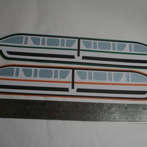 Disney - Monorail Border - Die Cut Paper Pieced Page Topper for ...