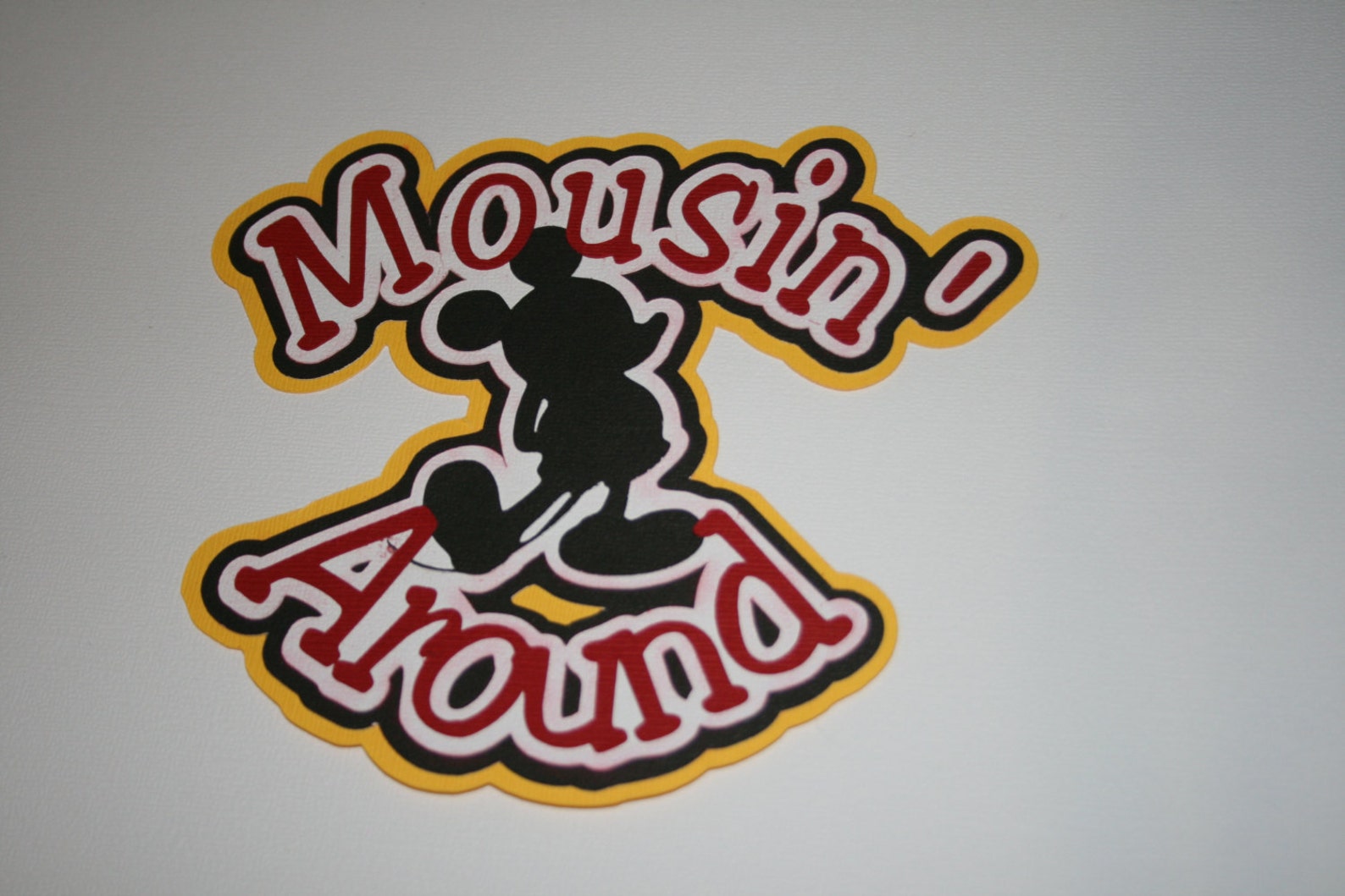 Disney Mousin' Around Title Die Cut Paper Pieced Title - Etsy