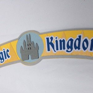 Disney - Magic Kingdom - Die Cut Paper Pieced Title for Scrapbook Pages ...