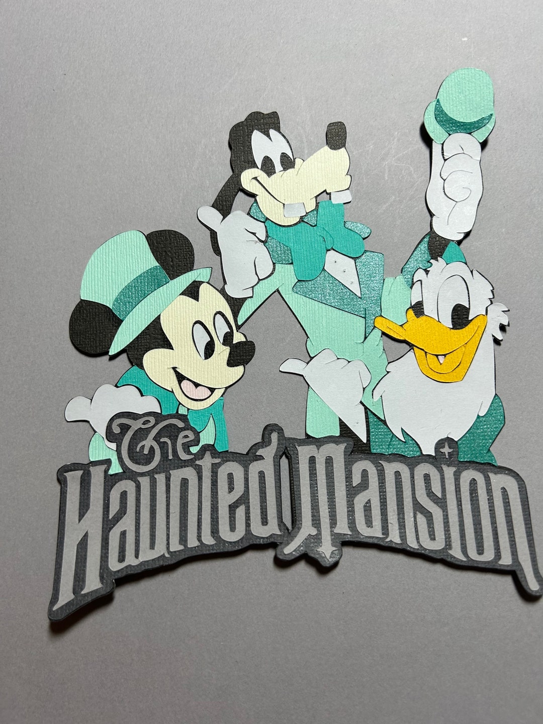 Disney Haunted Mansion Scrapbook Die Cut Title- Hitchhiking Ghosts ...