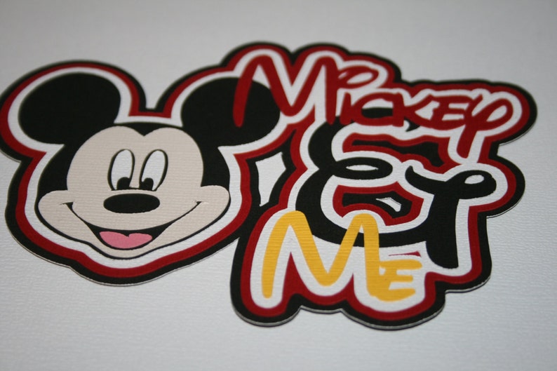 Disney Mickey & Me Die Cut Paper Pieced Title for | Etsy