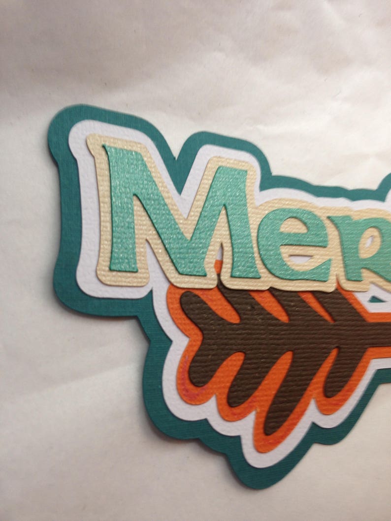 Disney Merida Die Cut Paper Pieced Title for Scrapbook | Etsy